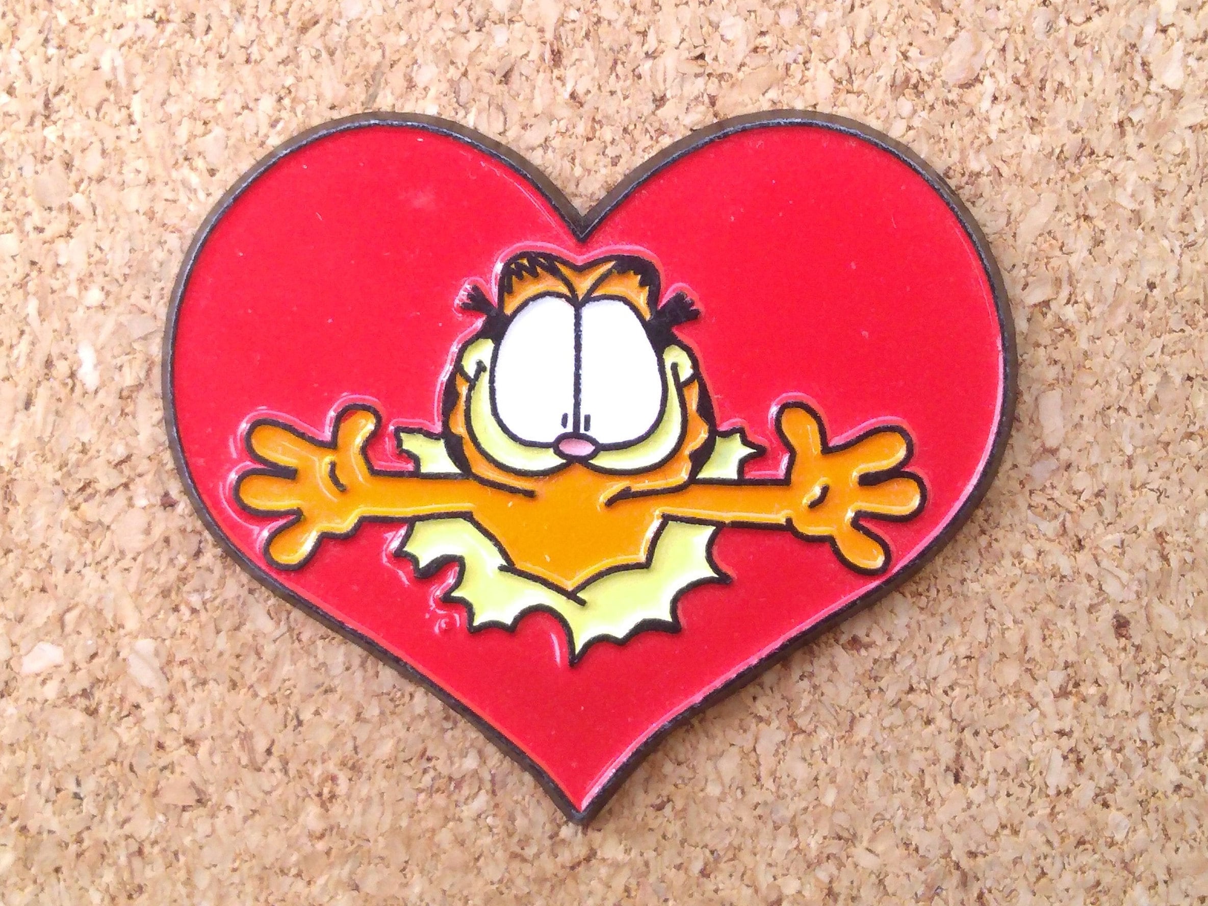 Vintage Garfield the Cat Pins: Garfield Heart Garfield Moon | Etsy