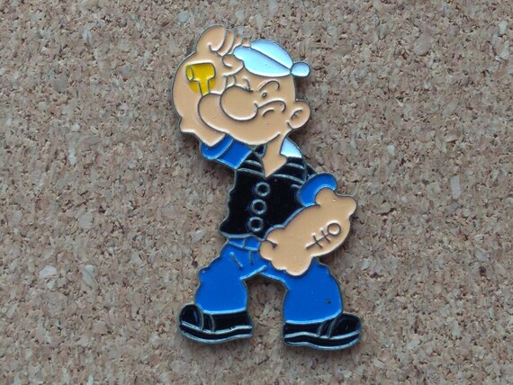 Vintage Popeye the Sailor Man pins: Smoking Popeye, O… - Gem