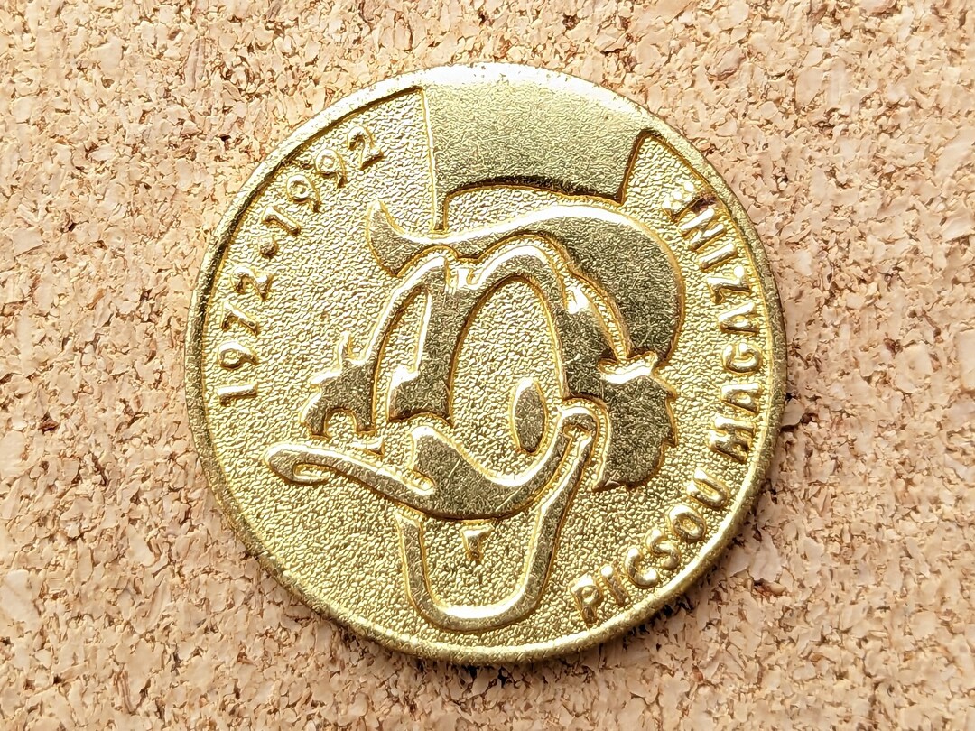 Vintage Disney Scrooge Mcduck Coin Enamel Pin - Etsy