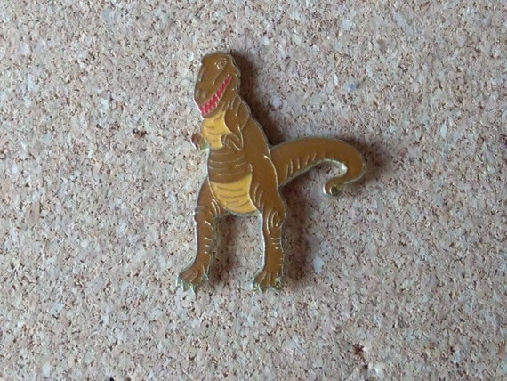 Vintage Dinosaur pins: T-Rex, Pterodactyl, Triceratop… - Gem