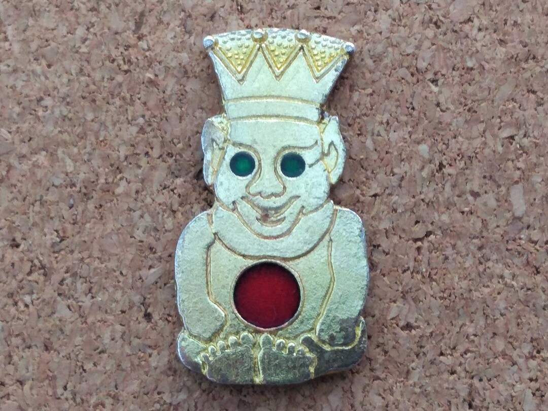 Vintage Aztec Golden Idol Enamel Pin - Etsy