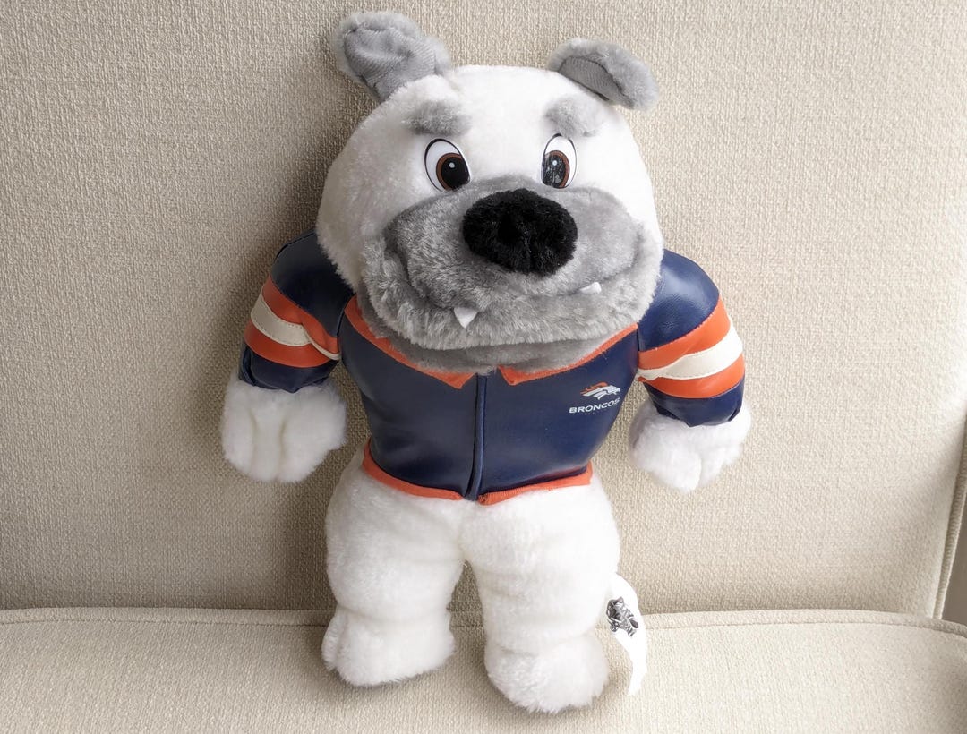 Vintage NFL Bulldog Plushie: Denver Broncos Plush Animal - Etsy