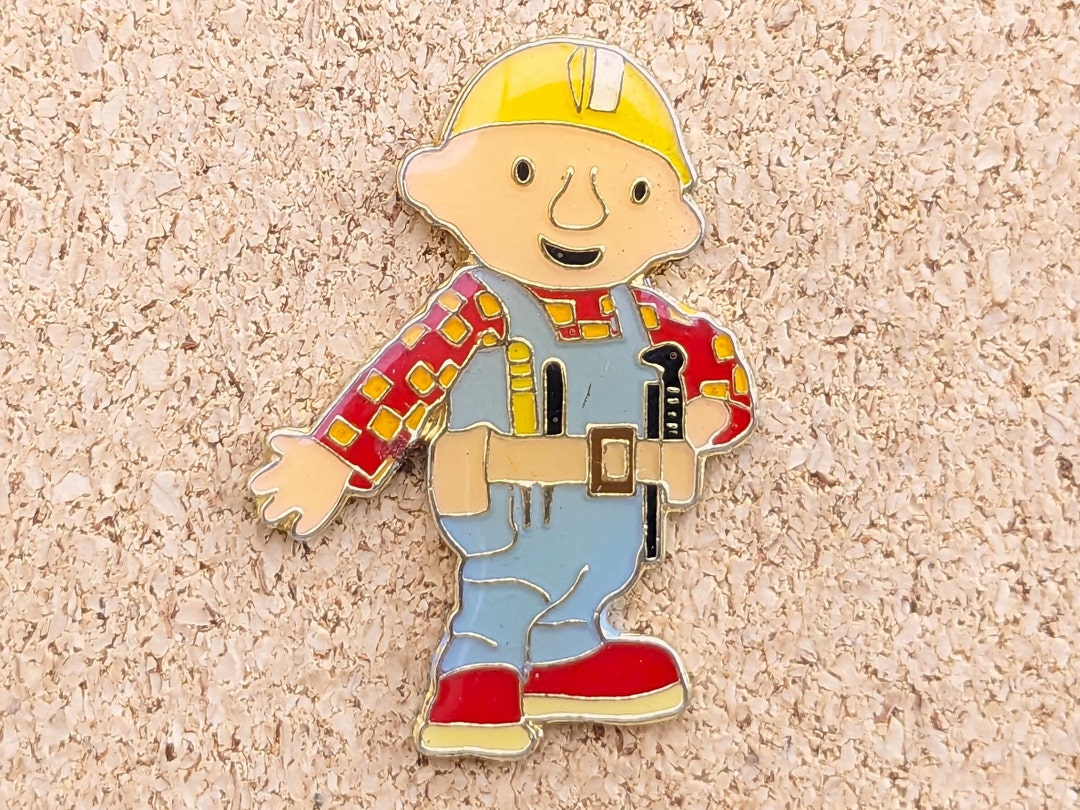 Vintage Bob the Builder Enamel Pin - Etsy