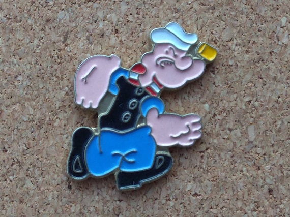 Vintage Popeye the Sailor Man pins: Smoking Popeye, O… - Gem