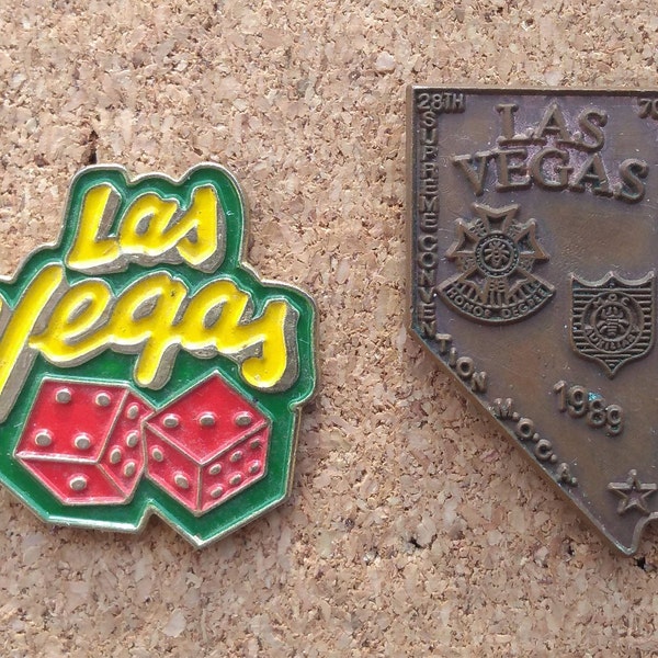 Vegas Enamel Pin - Etsy