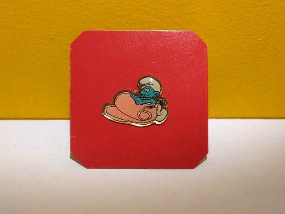 Vintage "The Smurfs" enamel pins: Smurf, Smurfette, P… - Gem