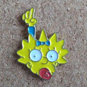 Vintage the Simpsons Lisa & Maggie Simpson Pins: Lisa Playing - Etsy