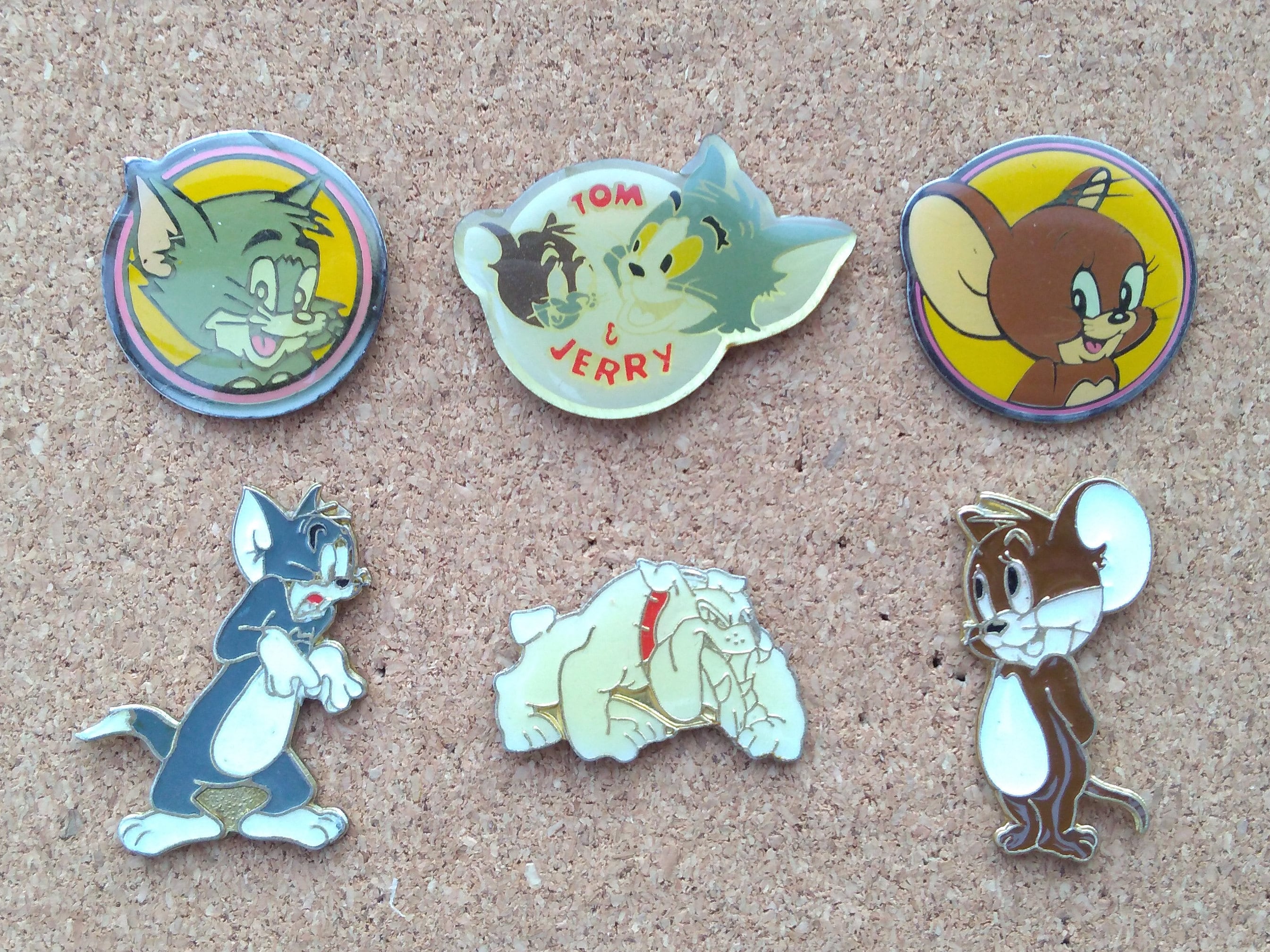 Tom and Jerry Cartoon Jerry Character Enamel Metal Logo Pin Jewelry ...