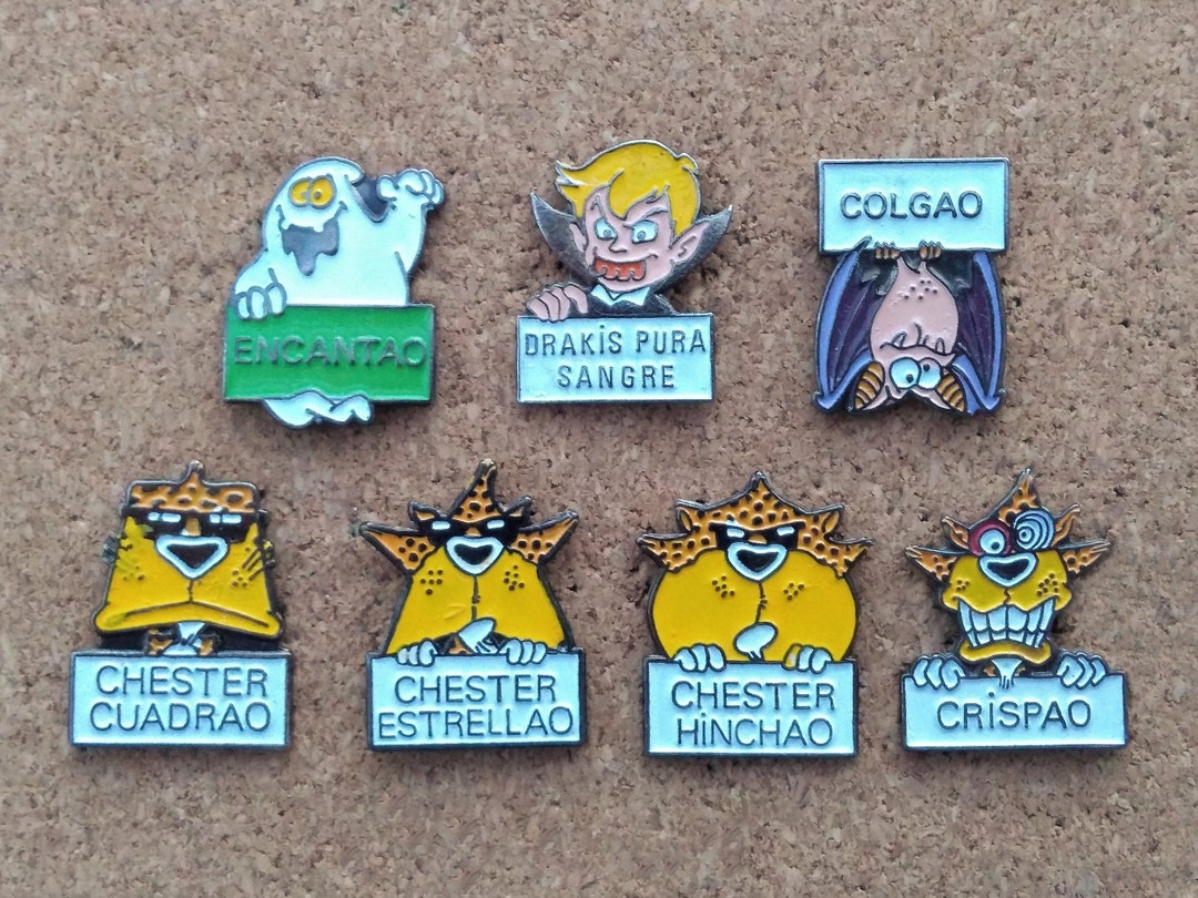 Vintage Chester Cheetah Cheetos Pins: Ghost, Vampire, Bat & Square ...