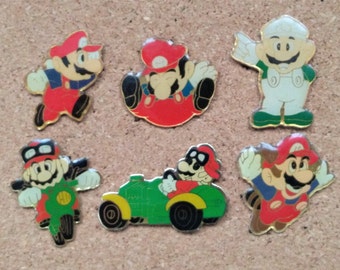 Mario and Luigi Pins - Etsy