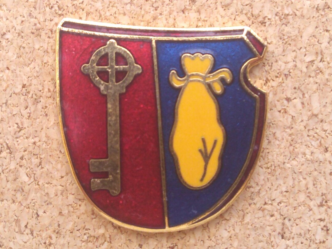 Vintage Medieval Crest Shield Enamel Pin - Etsy