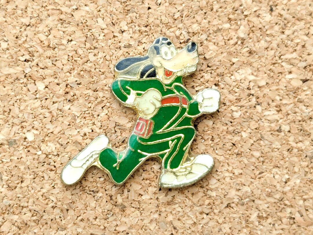 Vintage Disney Goofy in Tracksuit Running Resin Enamel Pin - Etsy