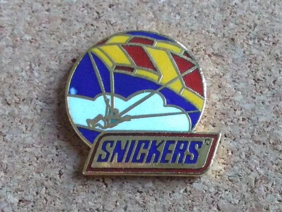 Vintage Snickers chocolate bar pins: bouldering, comp… - Gem
