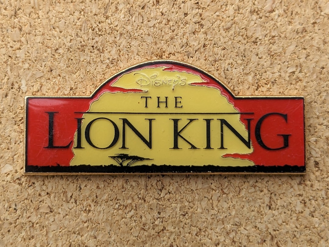 Vintage Disney the Lion King Movie Logo Enamel Pin - Etsy