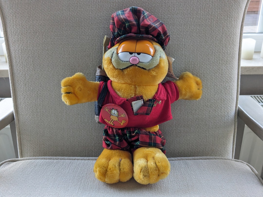 Vintage Garfield Dress-up Plush: Golf Caddy Garfield Stuffed Animal - Etsy