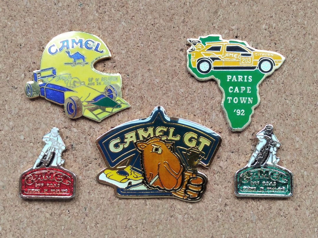 Vintage Camel Tobacco Pins: Camel GT Motor Rider off Road GP - Etsy