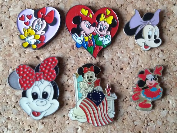 Vintage Disney Minnie Mouse Pins: Minnie Mouse Heart Dancer | Etsy