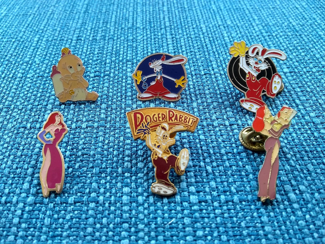 Vintage Disney who Framed Roger Rabbit Live-action Movie Pins: Roger ...