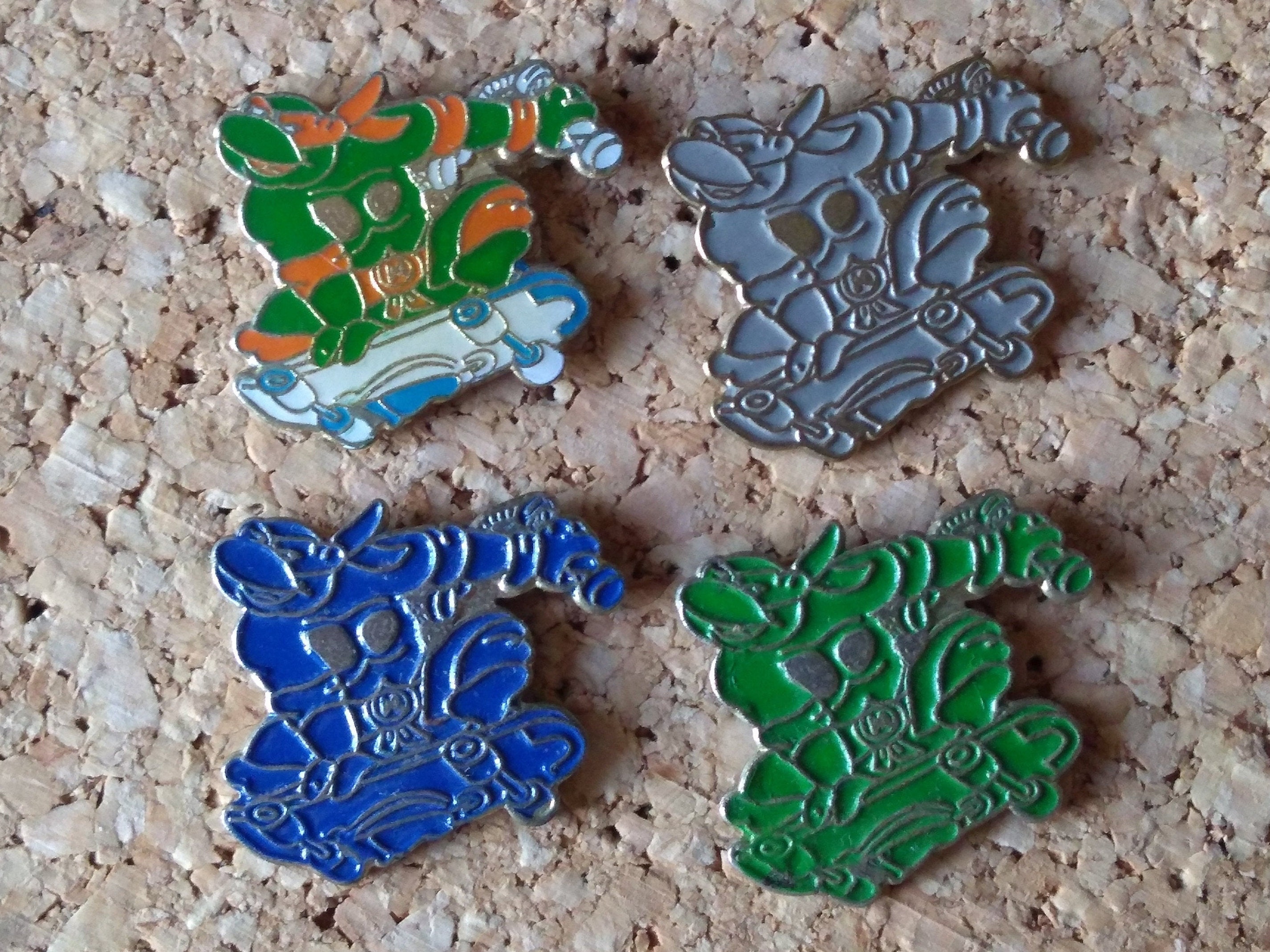 Vintage Teenage Mutant Ninja Turtles Michelangelo Pins: Mikey - Etsy