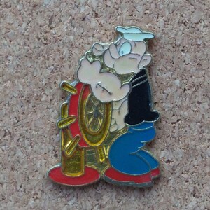 Vintage Popeye the Sailor Man Pins: Smoking Popeye, Olive Oyl, Steering ...