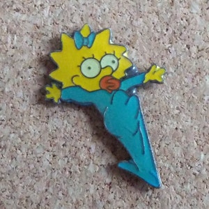 Vintage the Simpsons Lisa & Maggie Simpson Pins: Lisa Playing - Etsy