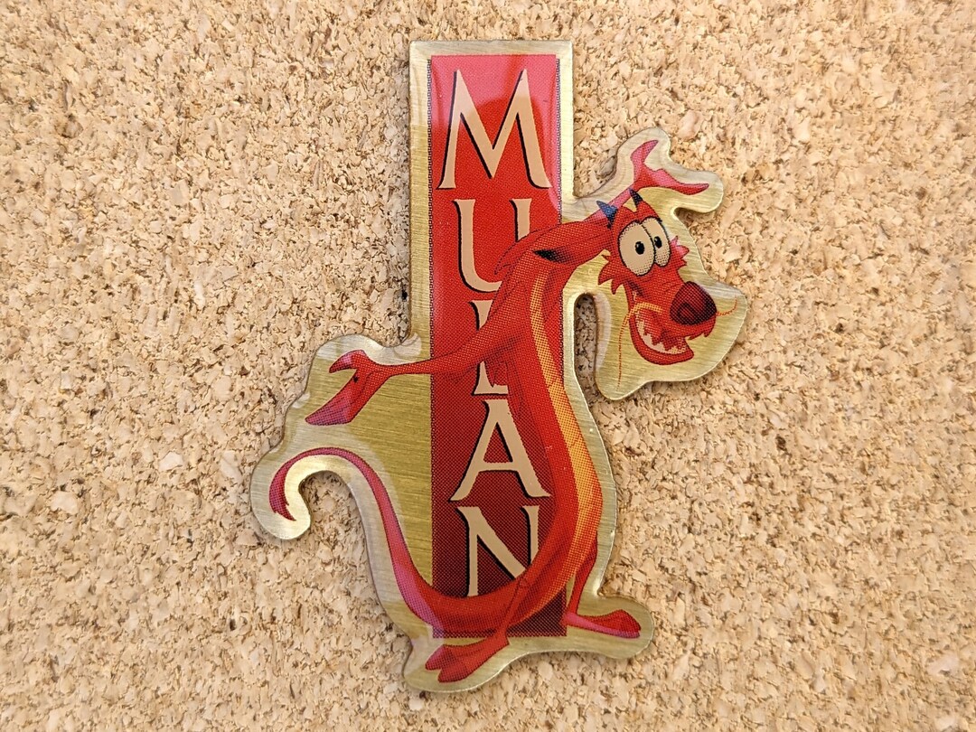 Vintage Disney's mulan Mushu the Red Dragon Enamel Pin - Etsy