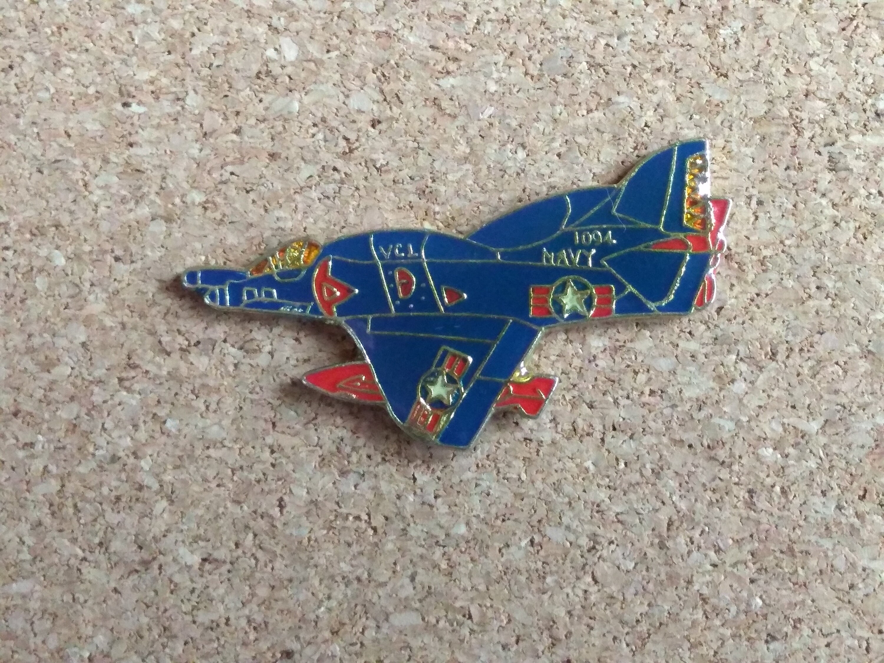 Vintage Airplane Pins: Navy Jet, Green Bomber Plane, Camo Aircraft ...