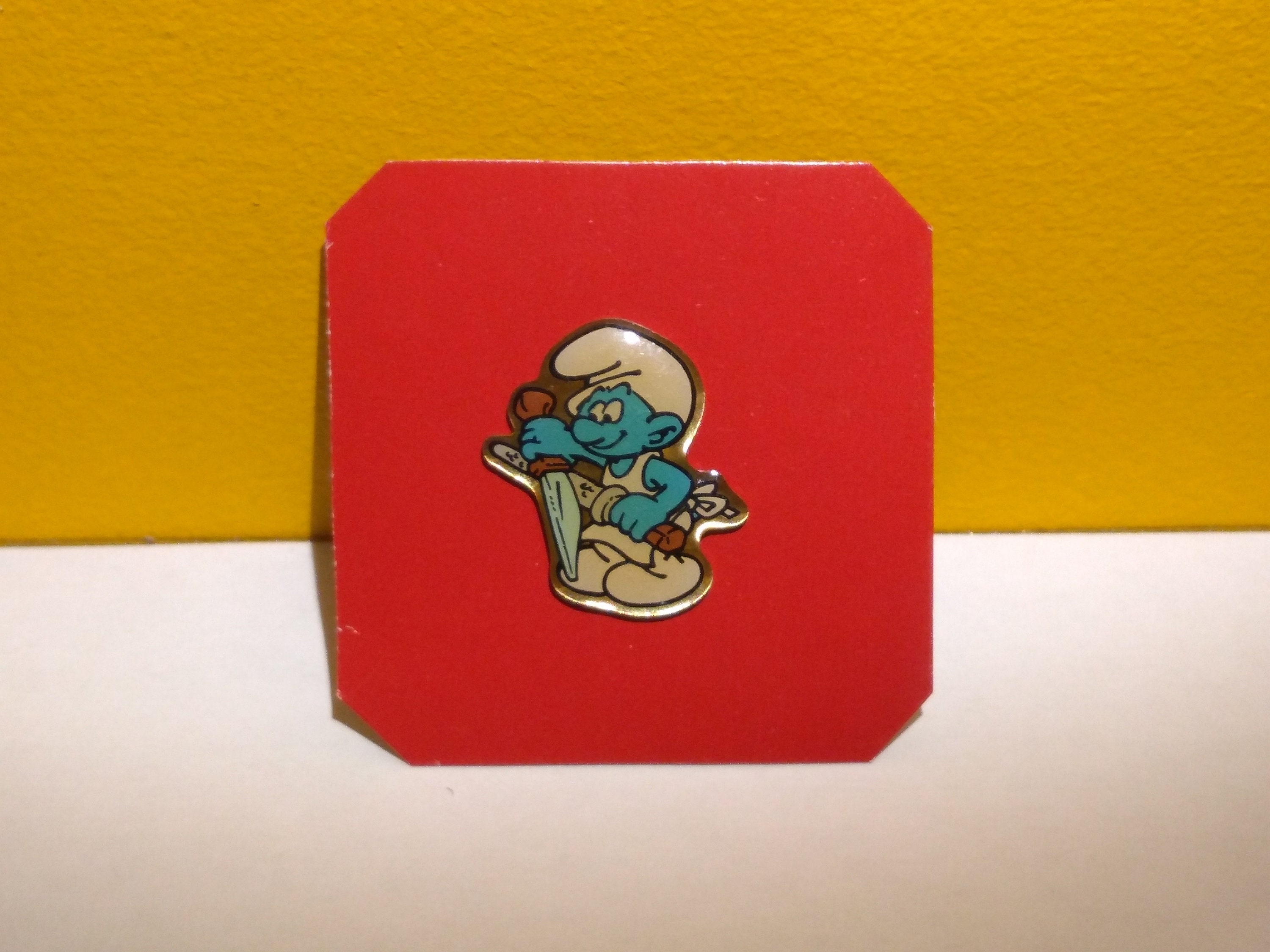 Vintage the Smurfs Enamel Pins: Smurf Smurfette | Etsy