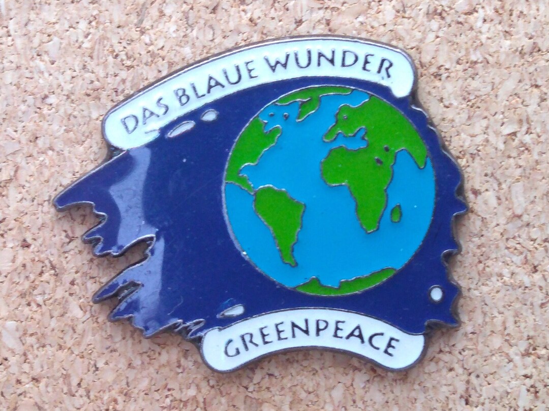 Vintage Greenpeace the Blue Wonder Enamel Pin - Etsy UK