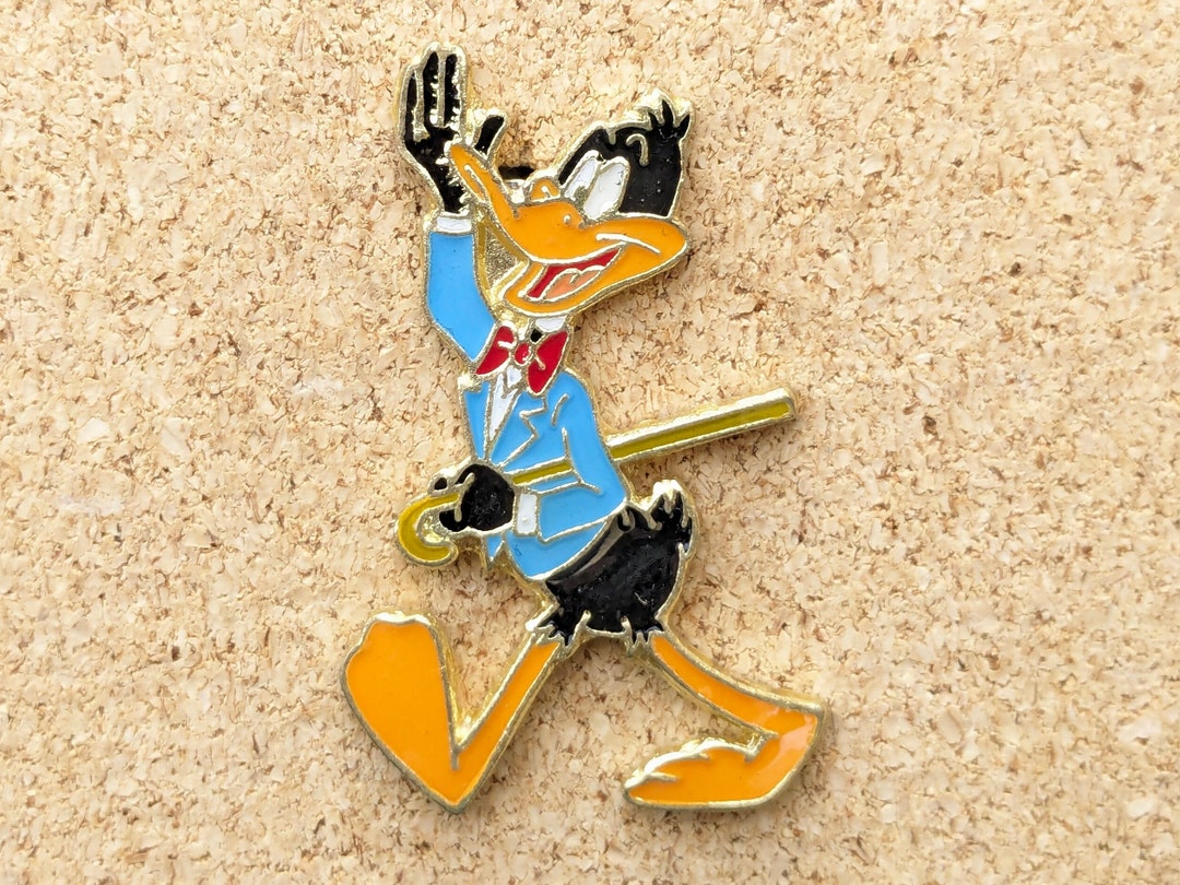 Vintage Daffy Duck With Cane Looney Tunes Enamel Pin - Etsy