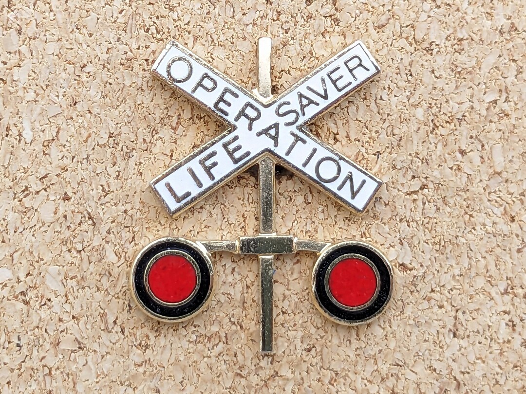 Vintage Operation Lifesaver Rail Safety Enamel Pin - Etsy