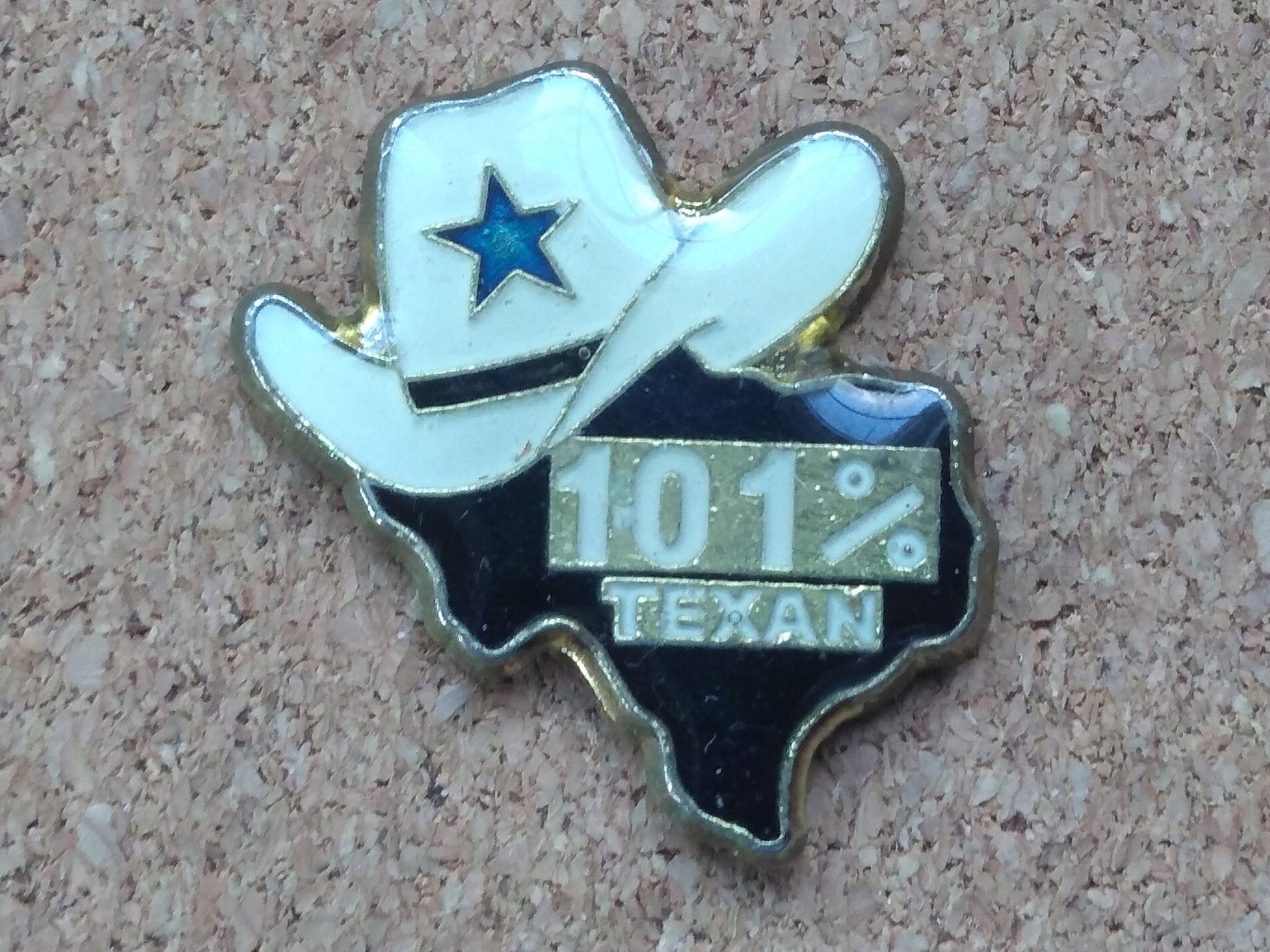 Vintage Texas Pins: Dallas Hat 101% Texan Texas Star and - Etsy