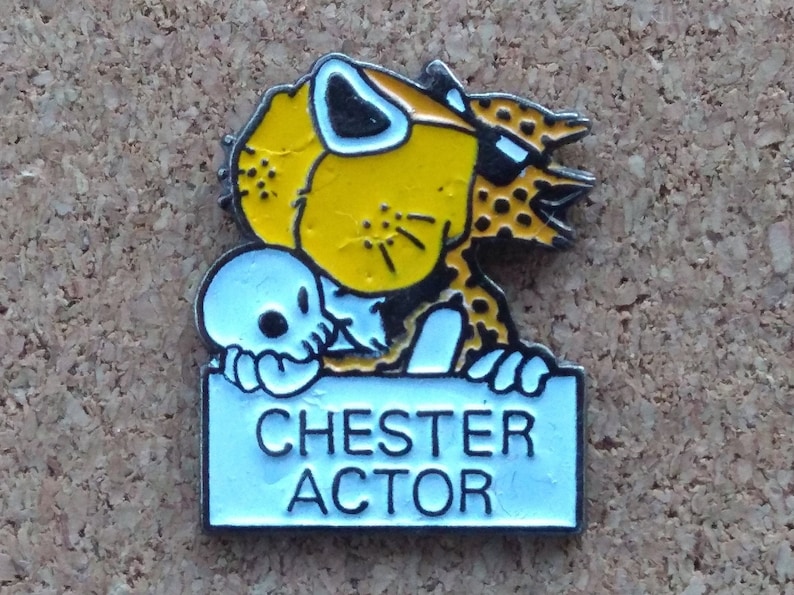 Vintage Chester Cheetah Cheetos Pins: Actor Tired Sick | Etsy