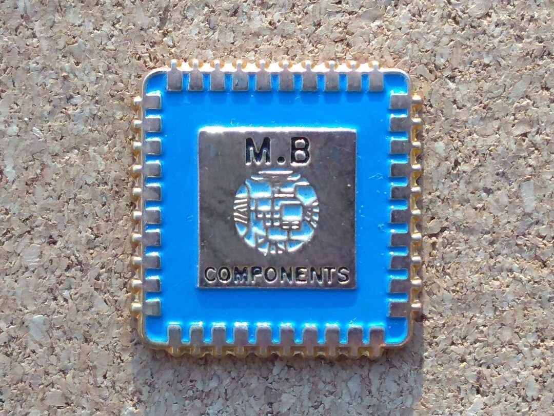 Vintage M.B Components Microcontroller Chip Enamel Pin - Etsy