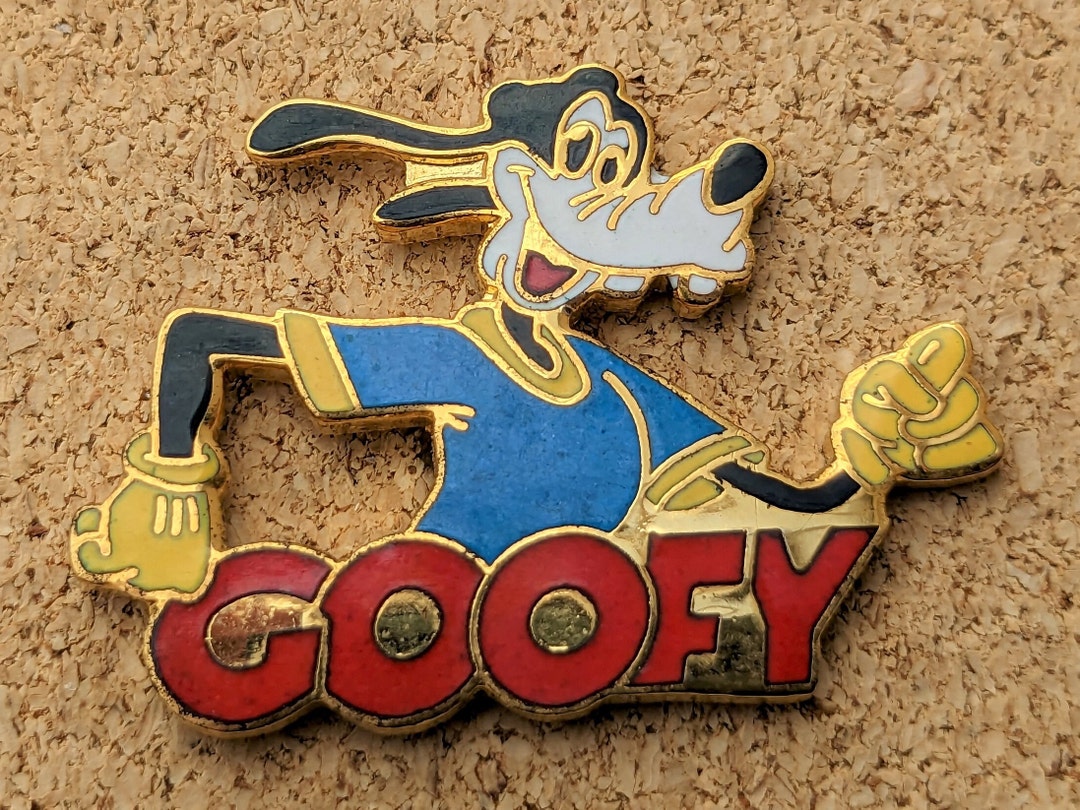 Vintage Disney Goofy Running Enamel Pin - Etsy