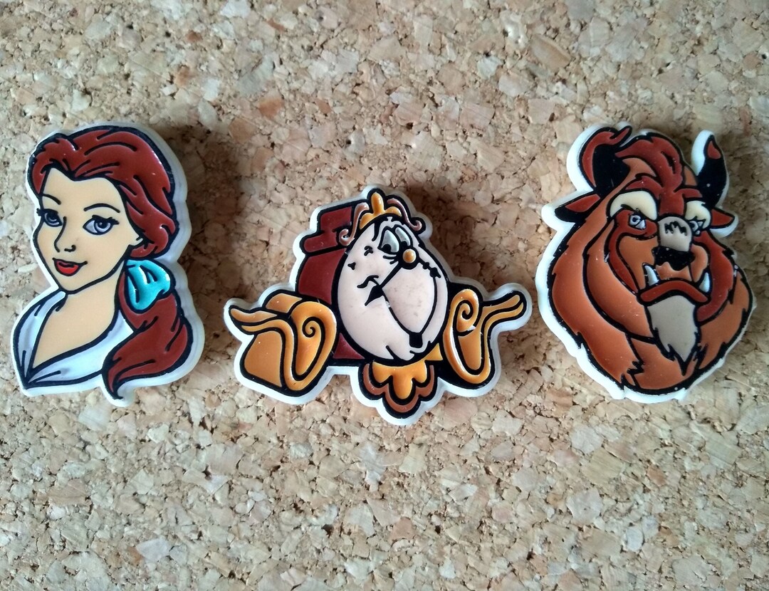 Vintage Disney Beauty and the Beast Pins: Belle, the Beast (aka Prince ...