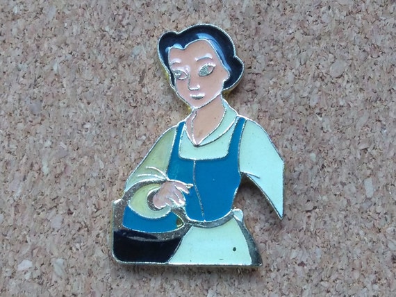 Vintage Disney Beauty and the Beast pins: Belle, Chip… - Gem
