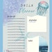 Ocean Themed Daily Planner for Ocean Sea Animal Lovers Jellyfish Turtle ...