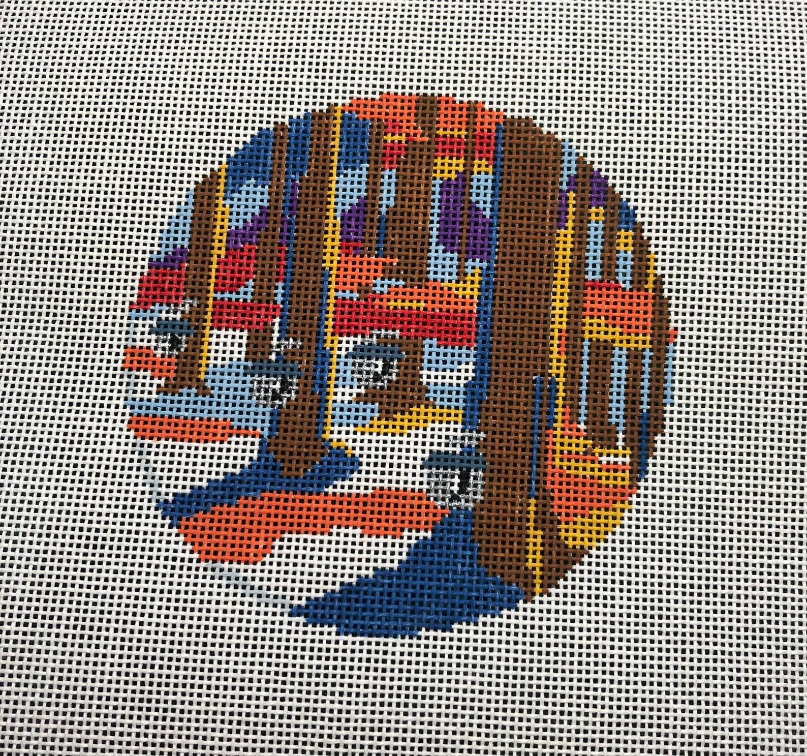 Hand Painted Needlepoint Design, Maple Sap Tapping, Forest Scene, Maple ...