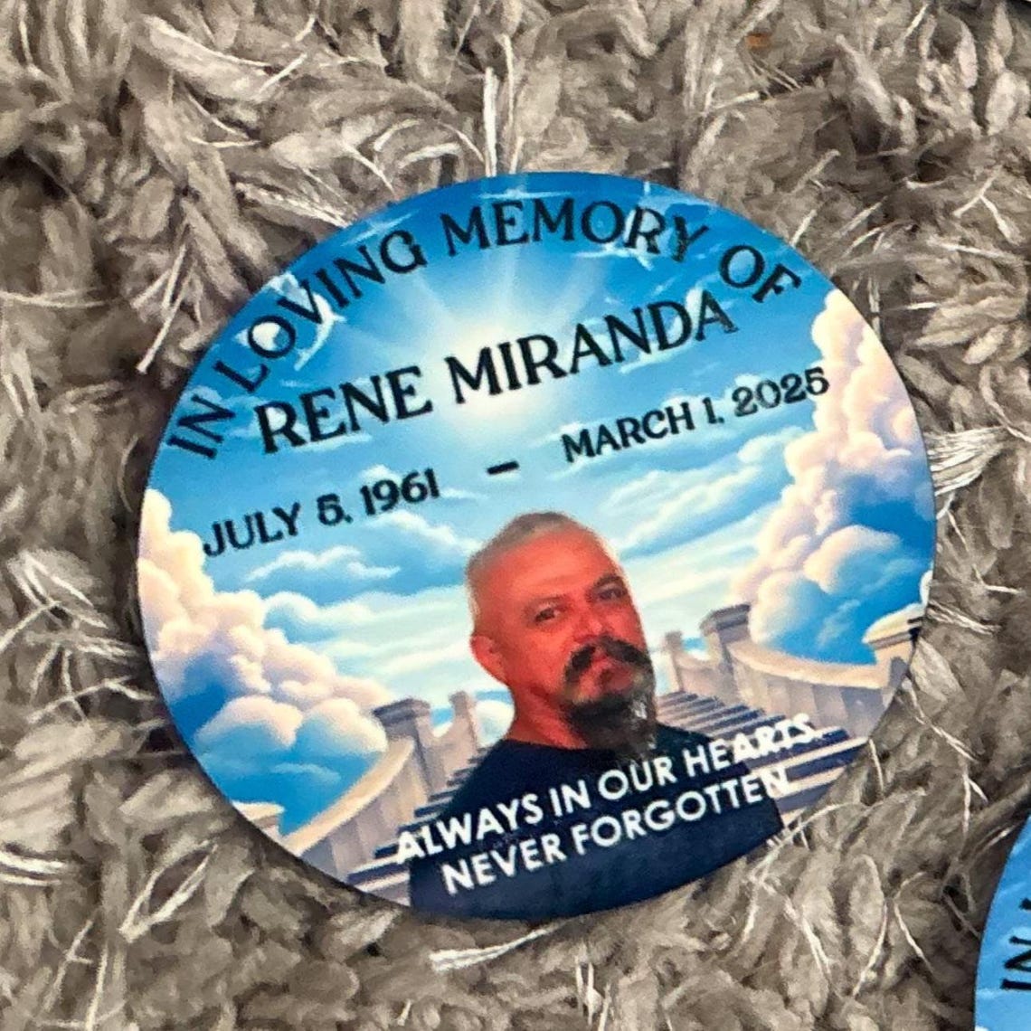 Custom Funeral Buttons - Etsy