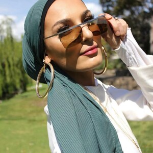 Stretch Ribbed Jersey Hijab Head Wrap Knit Headwraps Urban | Etsy