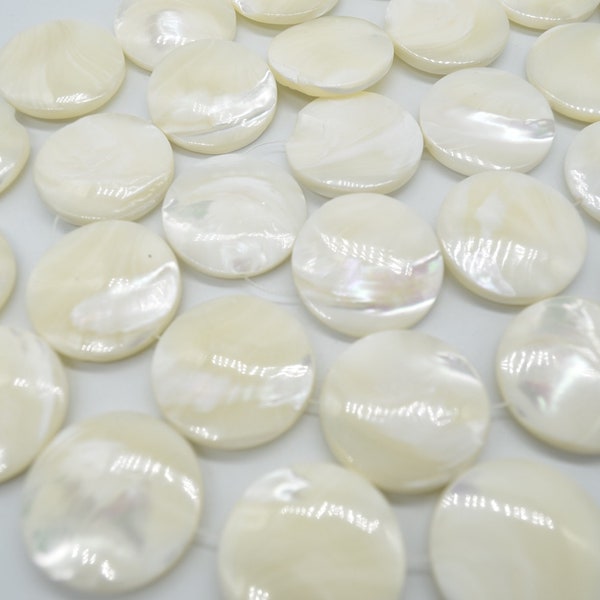 Flat Pearl Beads - Etsy