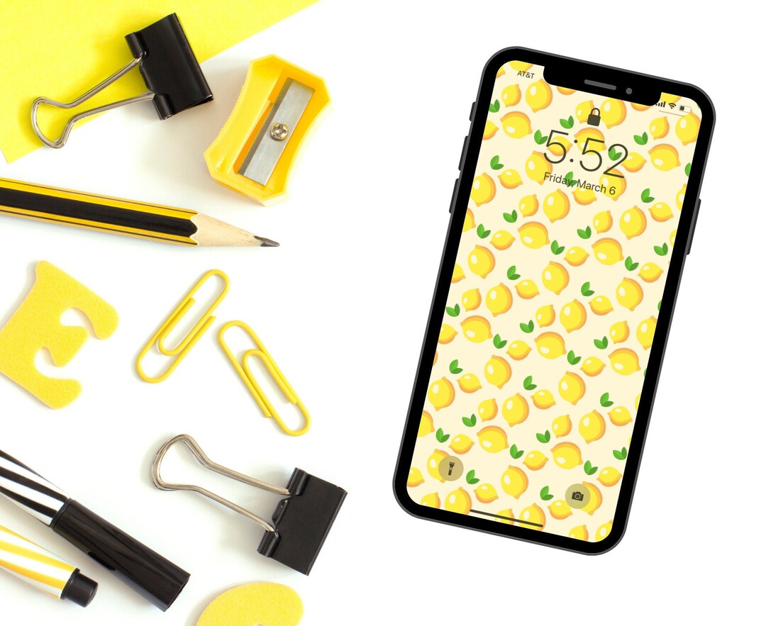 Adorable Lemon Wallpaper iPhone Android Smartphone - Etsy