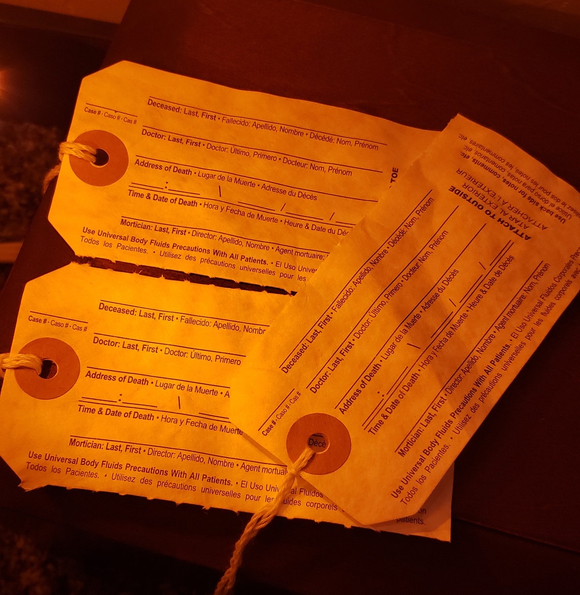 Authentic Morgue Toe Tags. Get 1 Free With Every Order - Etsy