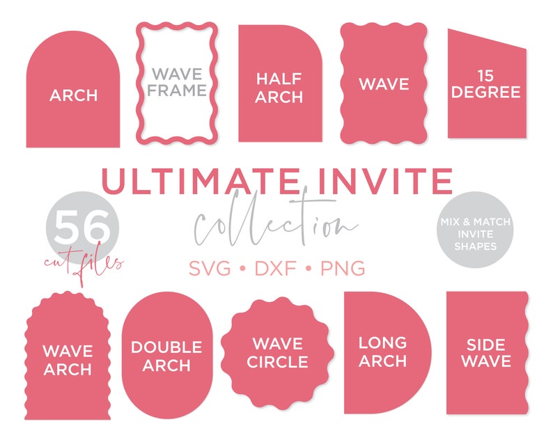 Arch Invite SVG | Arch Shape Svg | Arch Bundle | Arch Svg Bundle | Arch ...