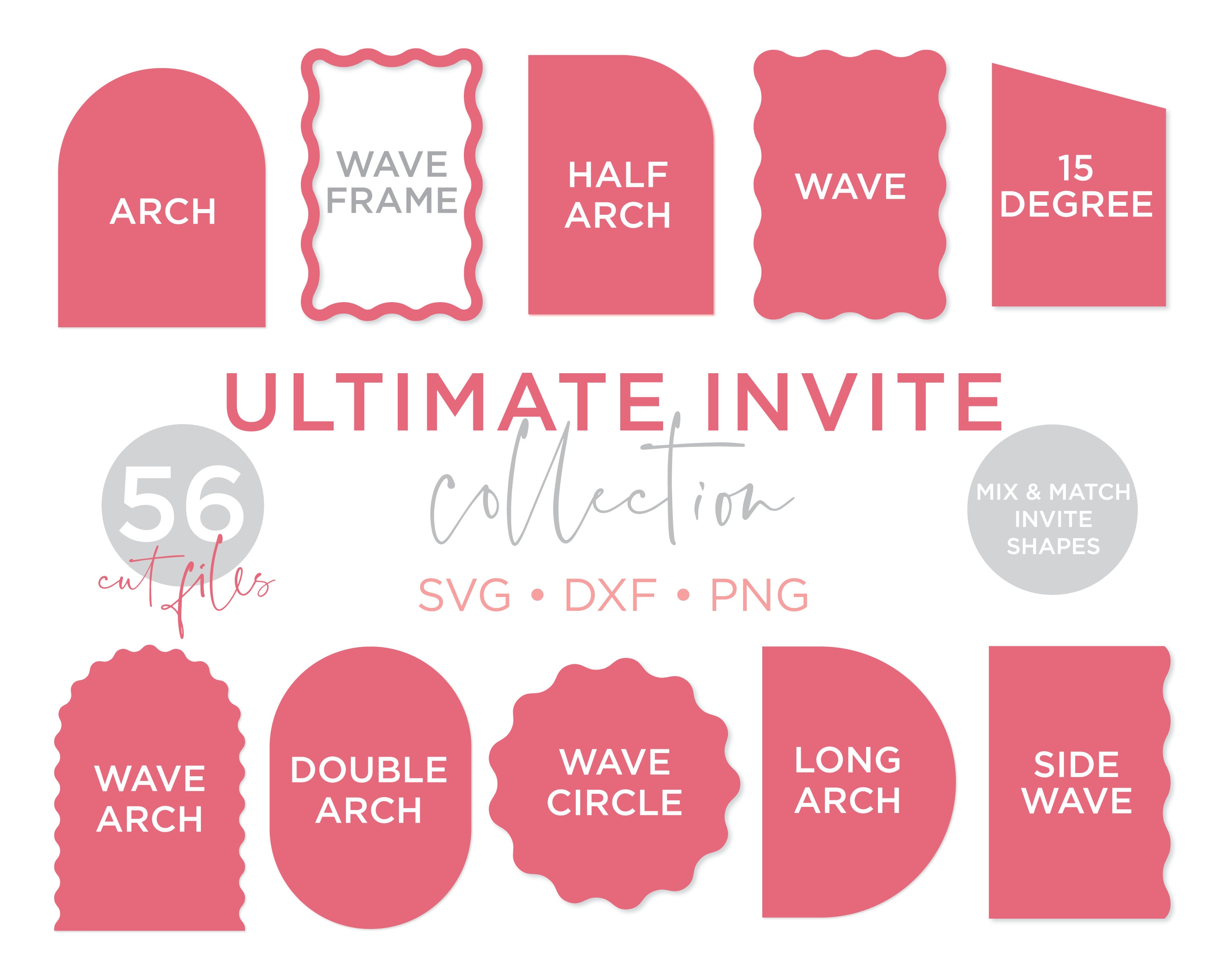 Arch Invite SVG Arch Shape Svg Arch Bundle Arch Svg Bundle Arch Wedding ...