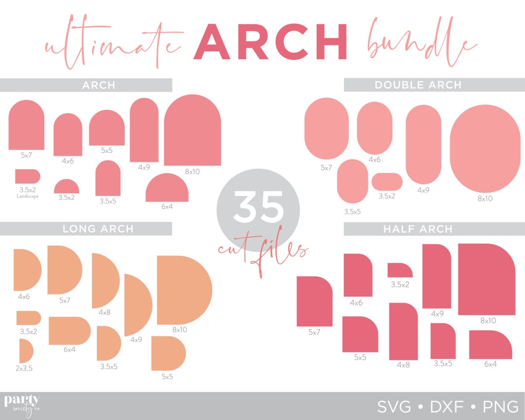 Arch Svg File | Arch Designs | Cricut Invitation | Arch Invite Template ...