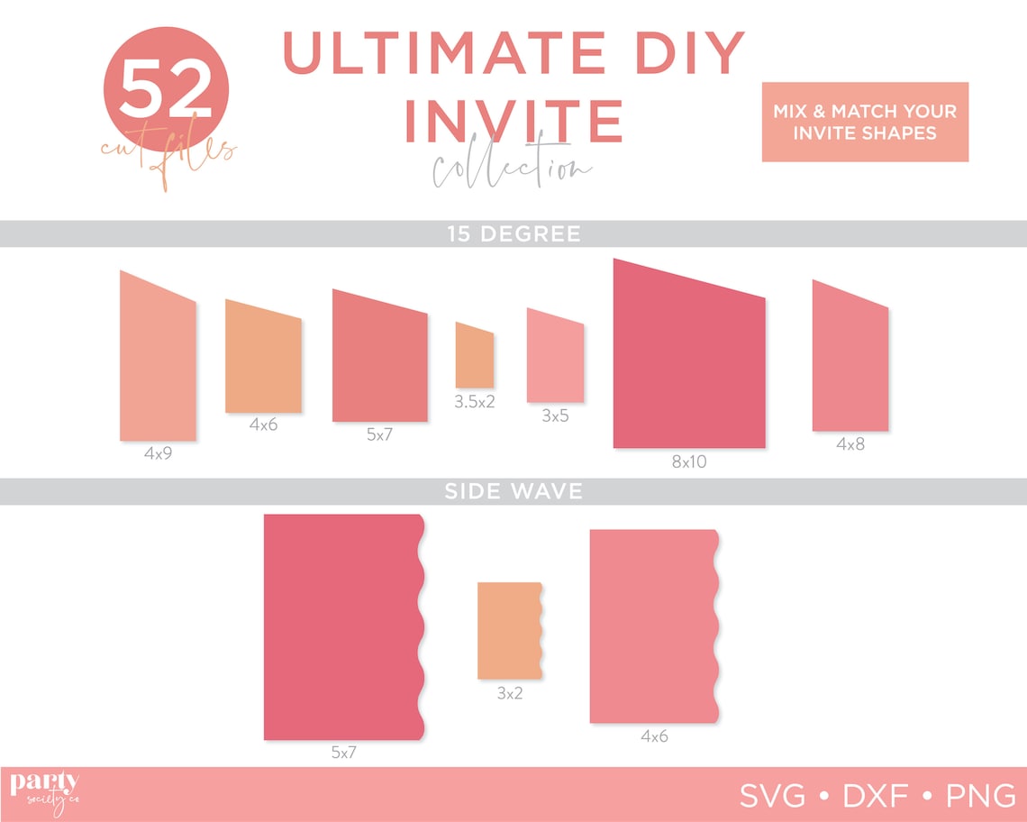 Invite Cut Files Invite SVG Arch Svg Wave Svg Arch - Etsy UK