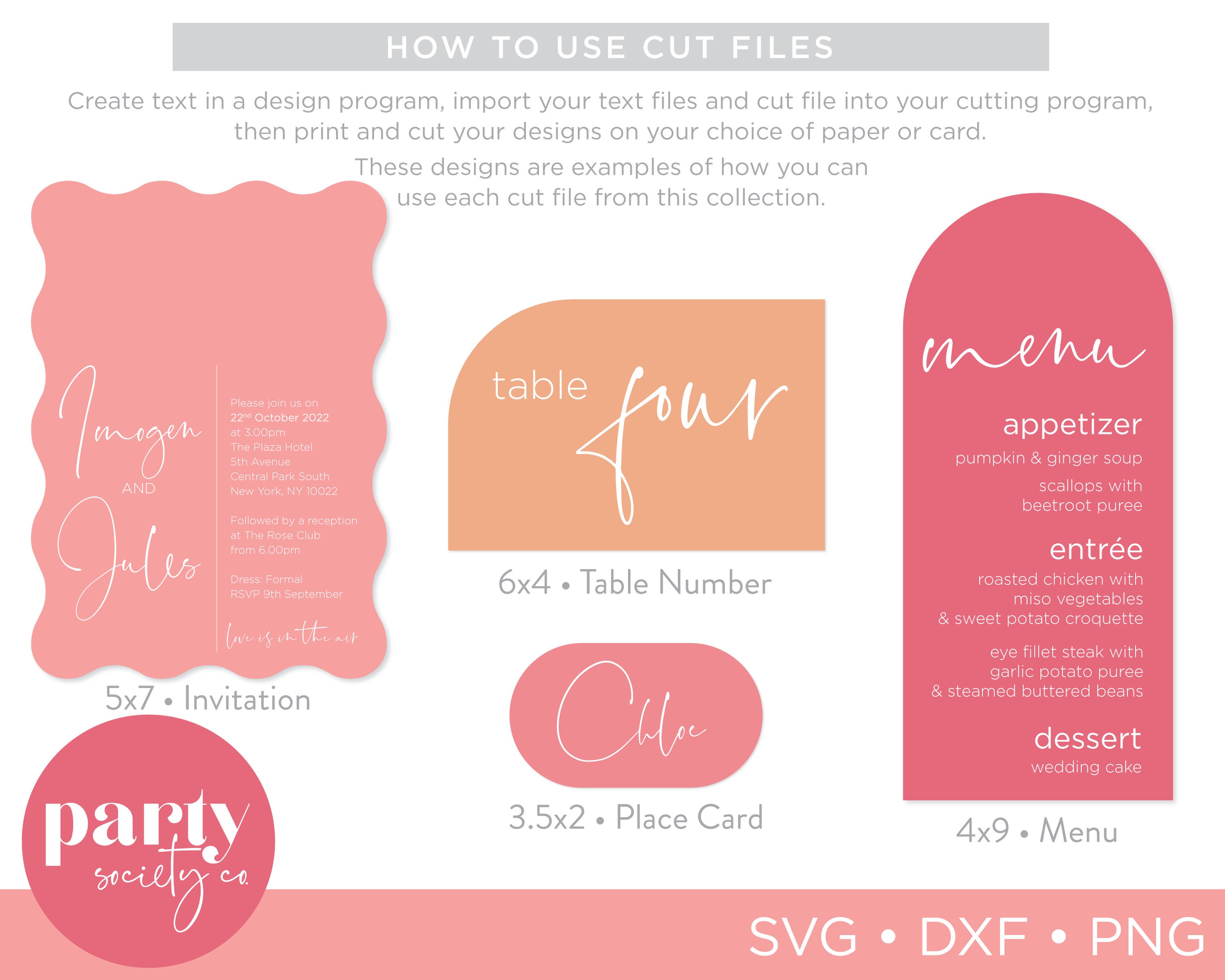 Arch Svg Invite Cut Files Invite SVG Wave Svg Svg Files for Cricut Wave ...