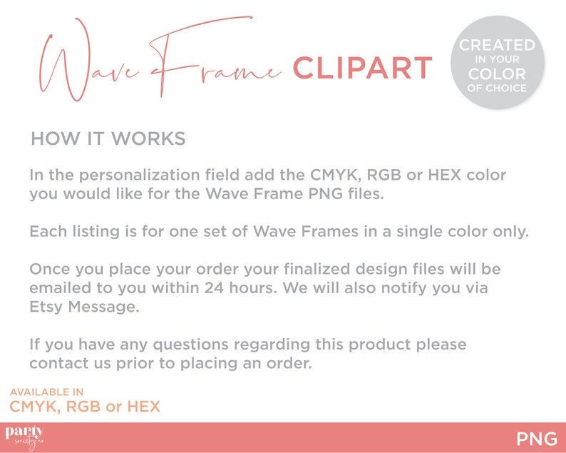 Wave Frame Shape | Wavy Clipart | Wave Frame PNG | Wave Wedding Invite ...